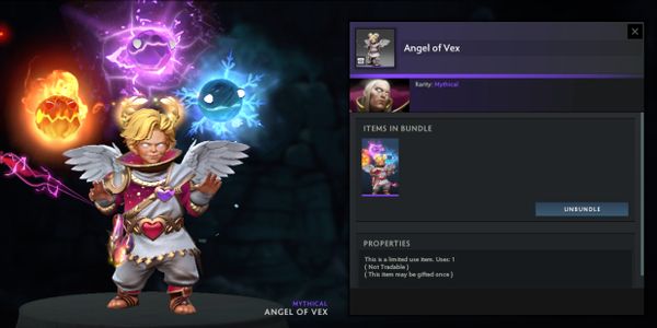Beli Item Gift Angel of Vex (Invoker Diretide 2022 Collector's Cache ...