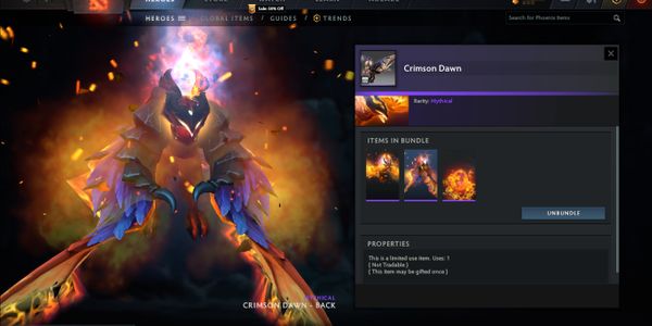 Beli Item Gift Crimson Dawn (Diretide 2022 Collector Cache) Dota 2 ...