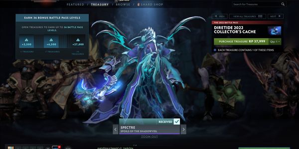 Beli Item Gift Spoils of the Shadowveil (Spectre Set 2022 Collector's Cache) Dota 2 Terlengkap ...