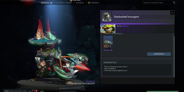 Beli Item Gift Shadowleaf Insurgent (Collector cache hoodwink 2022) Dota 2 Terlengkap dan ...