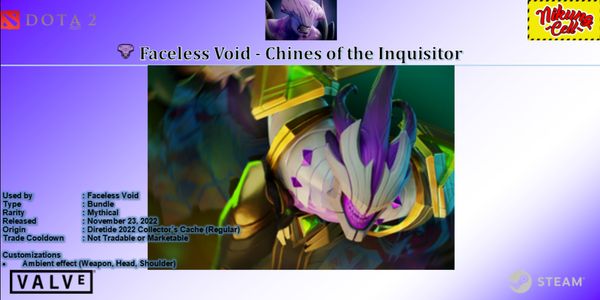 Beli Item Gift Chines of the Inquisitor (Faceless Void - Diretide 2022 Collector's Cache) Dota 2 ...