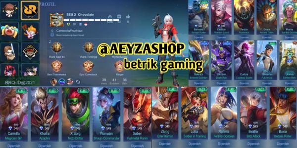 Beli Akun BETRIX GAMING CEK EMBLEM EFEK DLL GESER FOTO Mobile Legends ...