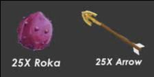 Beli Item 25 Roka 25 arrow ( 25 mysterious arrow + 25 rokakaka) | Your ...