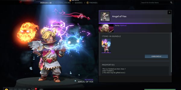 Beli Item Gift Angel of Vex (Invoker Set) Collector Cache TI11 ...