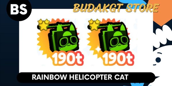 Beli Pet Rainbow RAINBOW HELICOPTER CAT Pet Simulator X Roblox ...