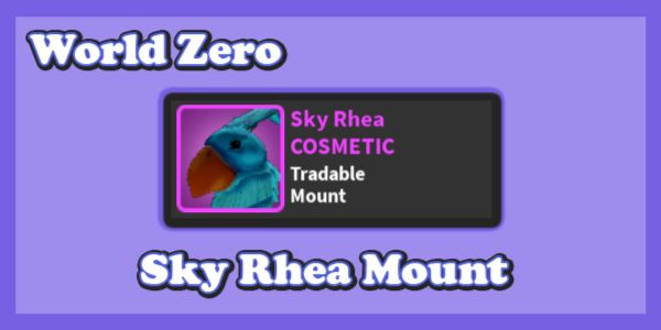 Buy Item Sky Rhea Mount | World Zero Roblox 2080501 | itemku