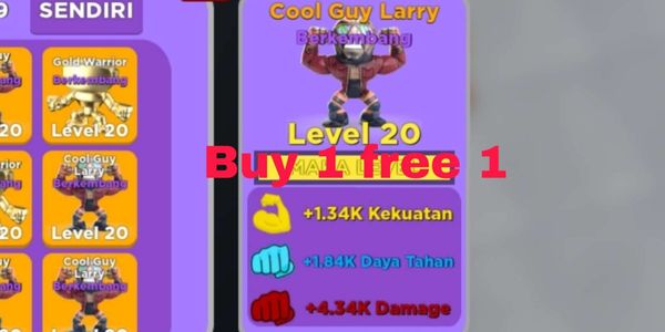 Buy Item Evolved Cool Guy Larry LVL MAX - Muscle Legends RBL 2082191 ...