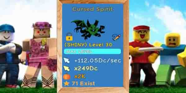Beli Item SECRET SHINY Cursed Spirit - Clicker Simulator CS92 Roblox ...