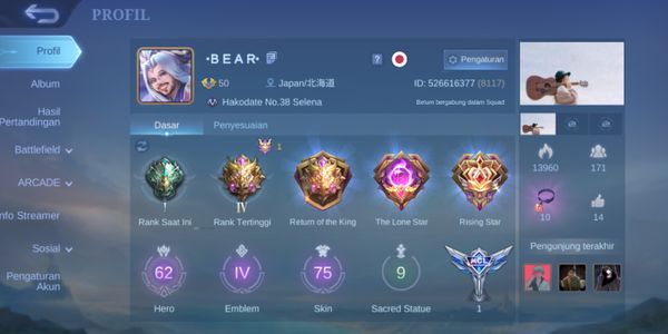 Buy Skin S.T.U.N. Selena (Epic Skin Selena) Mobile Legends 1602053 | itemku