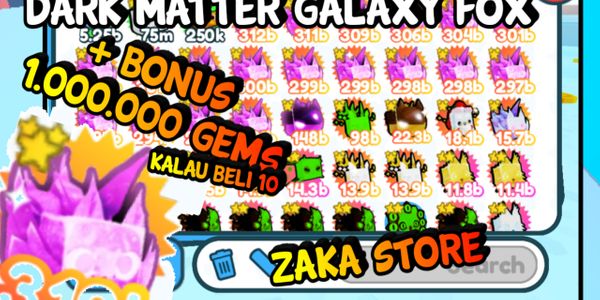 Beli Pet Dark Matter Dark Matter Galaxy Fox - Pet Simulator X [BONUS 1M ...