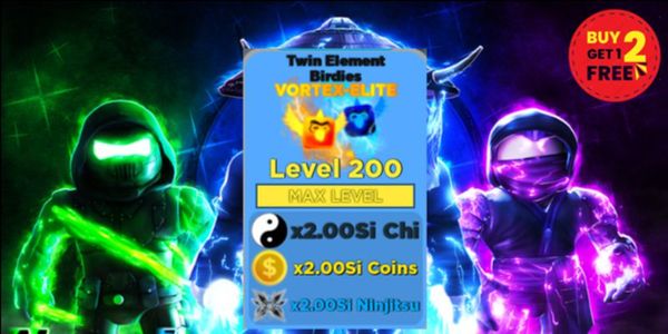 Beli Item VORTEX-ELITE: Twin Element Birdies [Ninja Legends] Roblox ...