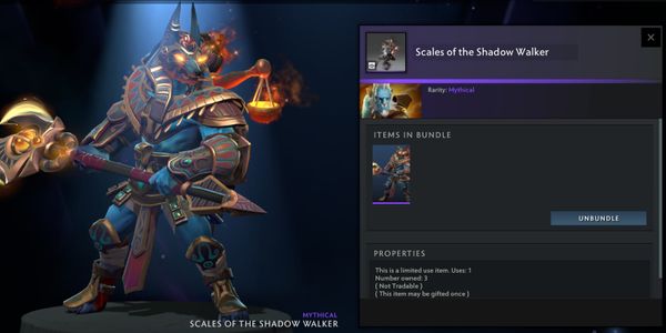 Beli Item Gift Scales of the Shadow Walker (Phantom Lancer Aghanim's ...