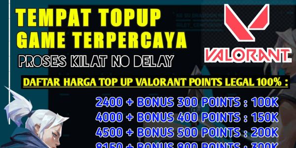 Beli Redeem Code TOP UP 8150 + BONUS 800 VALORANT POINTS / POINTS ...