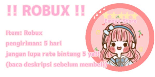 Beli Robux 5 Hari 100 Robux Roblox Terlengkap dan Termurah Juni 2024 2131746 | itemku