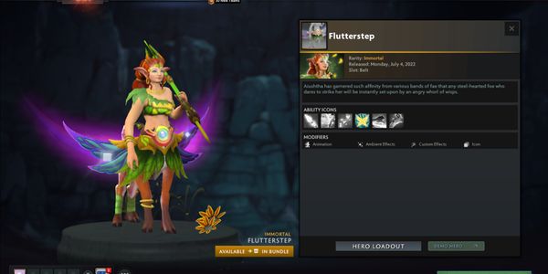 Buy Item Gift Flutterstep (Immortal Enchantress) Dota 2 2134224 | itemku