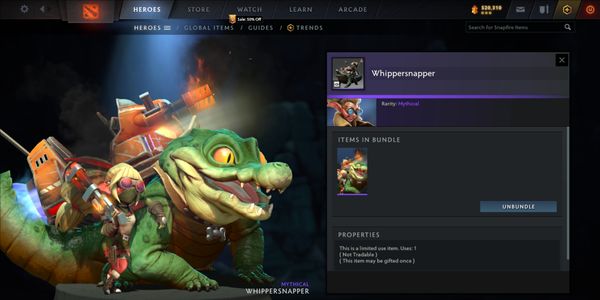 Beli Item Gift Whippersnapper (Snapfire Set Diretide 2022 Collector's ...