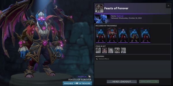 Beli Item Gift Feasts of Forever (Night Stalker Set) Collector's Cache 2022 Dota 2 Terlengkap ...