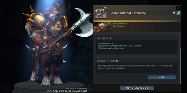 Beli Item Gift Centaur Warrunner - Golden Infernal Cavalcade Dota 2 ...