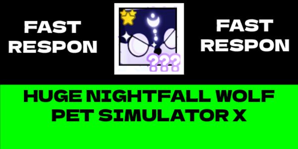 Beli Pet Exclusive Huge Nightfall Wolf Pet Simulator X Roblox ...