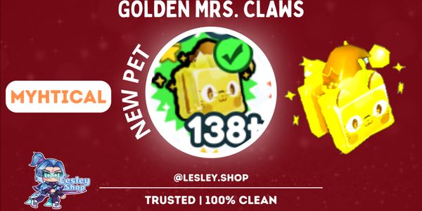 Beli Item Golden Mrs. Claws | Roblox Pet Simulator X Roblox Terlengkap ...