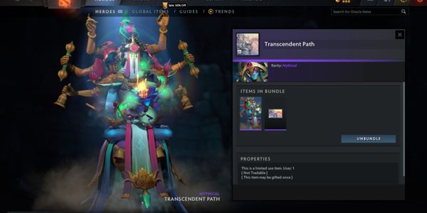 Beli Item Gift Transcendent Path (Diretide Collector Cache 2) (Oracle ...