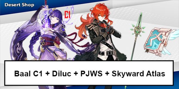 Beli Akun Baal C1 (Raiden) + Diluc + PJWS + Skyward Atlas Genshin ...