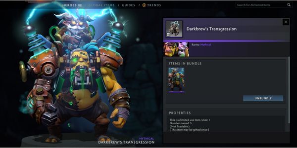 Beli Item Gift Darkbrew's Transgression (Alchemist Set) Collector Cache ...