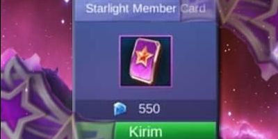 Buy Skin Starlight Member Card Mobile Legends 1610825 | itemku