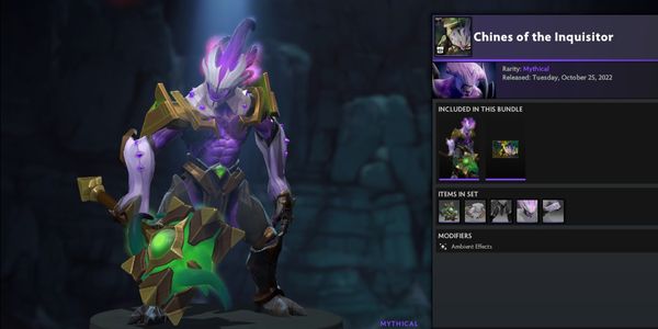 Beli Item Gift chines of the inquisitor (set Faceless Void) collector cache TI 11 2022 Dota 2 ...