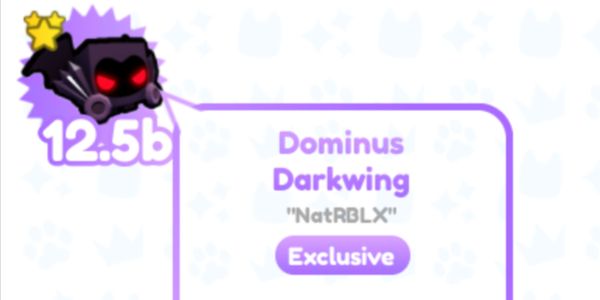 Beli Item Exclusive Dominus Darkwing Pet Simulator X Roblox Terlengkap ...