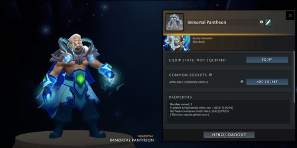 Beli Item Gift Immortal Pantheon (Zeus Set Aghanim's 2021 Immortal Treasure) Dota 2 Terlengkap ...