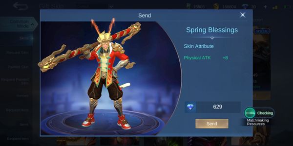 Buy Skin Spring Blessings (Epic Skin Sun) Mobile Legends 1612719 | itemku