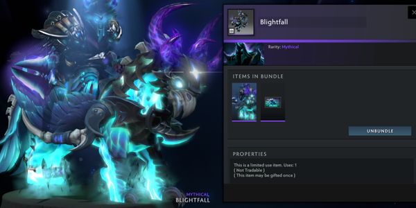 Beli Item Gift Blightfall (Abaddon Set Aghanim's 2021 Collector's Cache ...
