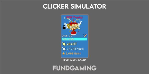 Buy Item Normal 50M Trophy - Clicker Simulator RBL 1645469 | itemku