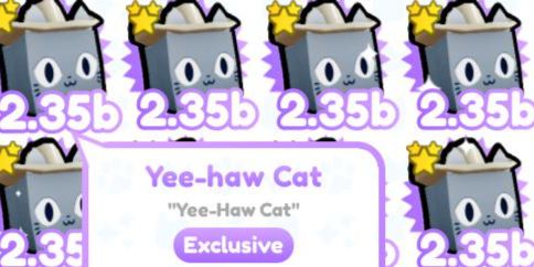 Beli Pet Exclusive Exclusive Pet Yee Haw Cat Pet SImulator X Pet ...