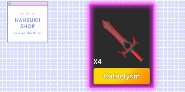 Buy Weapon Cataclysm || Survive The Killer || Roblox Survive The Killer ...