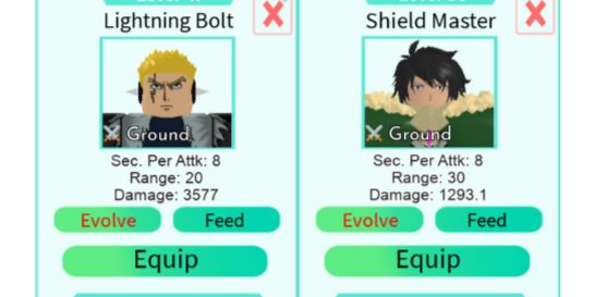 Beli Item Paket lightning bolt dan shield master all star tower defense ...