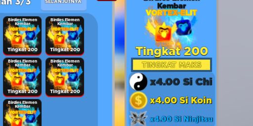 Beli Item VORTEX-ELITE: Twin Element Birdies [Ninja Legend Roblox ...
