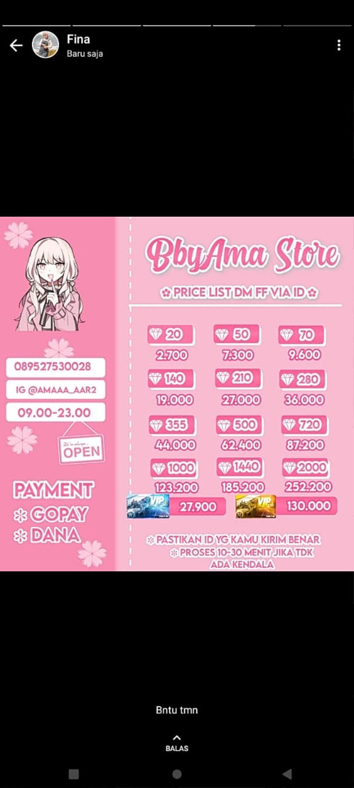 Beli Produk di Bby Ama Store Terlengkap November 2024 | itemku