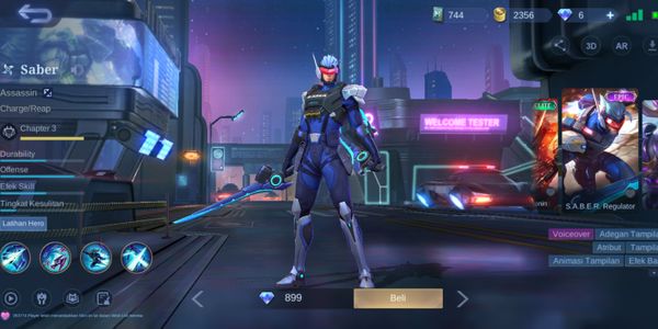 Buy Skin Regulator (Saber Epic Skin) Mobile Legends 1697787 | itemku