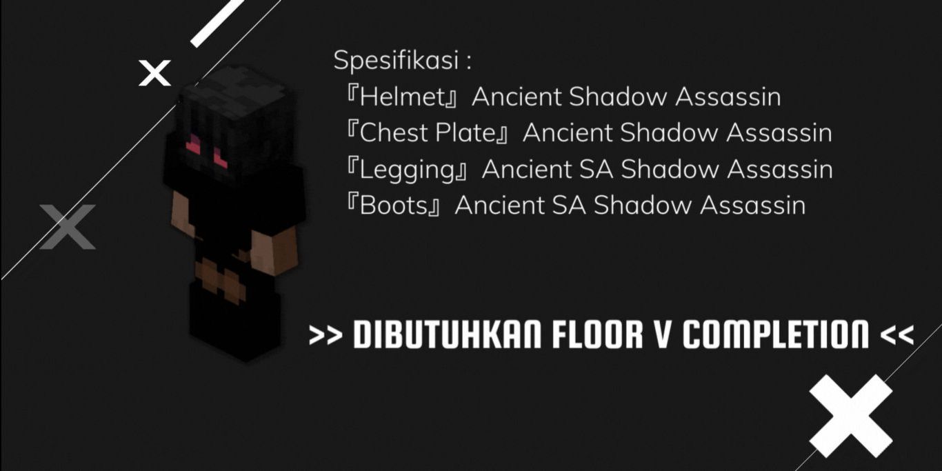 Beli Item Ancient Shadow Assassin Armor Full Set Minecraft Terlengkap ...