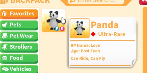 Buy Item Panda FR - Adopt Me Roblox 1716787 | itemku