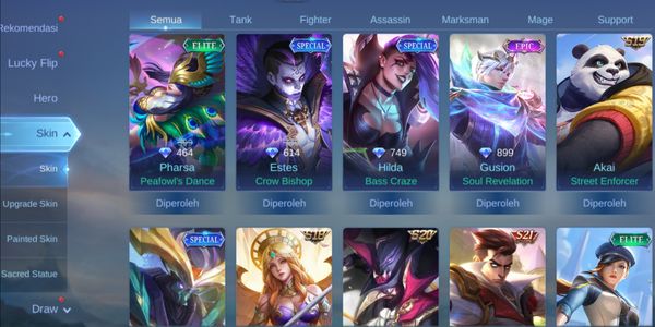 Buy Account TIER LEGEND EPIC NEW GUSION, SPECIAL NEW HILDA, SPECIAL ...