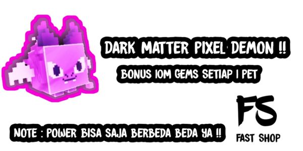 Beli Pet Dark Matter Dark Matter Pixel Demon | Pet Simulator X Pet ...