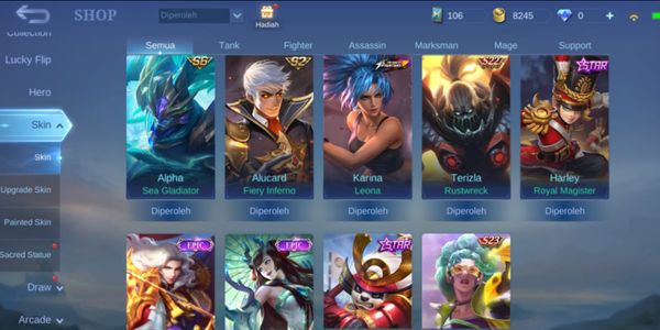 Buy Account Mythic V | M3 Roger | Limit Epic Lance, Selena, Kagura ...