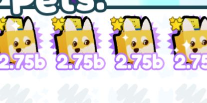 Beli Pet Exclusive Exclusive pet Stacked Doge Noob Pet Simulator X ...