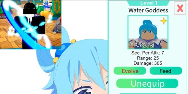 Beli Item Aqua / Water Goddess|| PURE/NEW || All Star Tower Defense ...