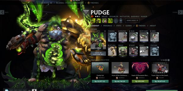 Buy Item Ready Trade Exalted Feast of Abscession (Arcana Pudge) Full Unlock Level 2 Dota 2 ...