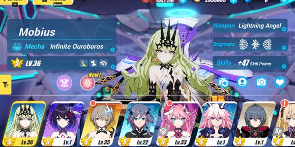 Beli Akun Server SEA HI3 SEA | STARTER MOBIUS2/4 +AKA +ROZA +MENTOS +SK ...