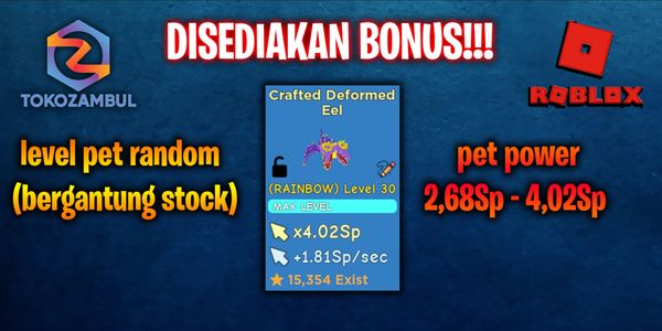 Beli Item Rainbow Crafted Deformed Eel | Clicker Simulator | Simulasi ...